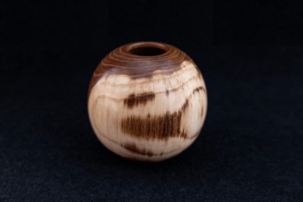 Hollow Sphere Spalted Hawthorn Bowl by Michael Pedemonte – Grey Raven ...
